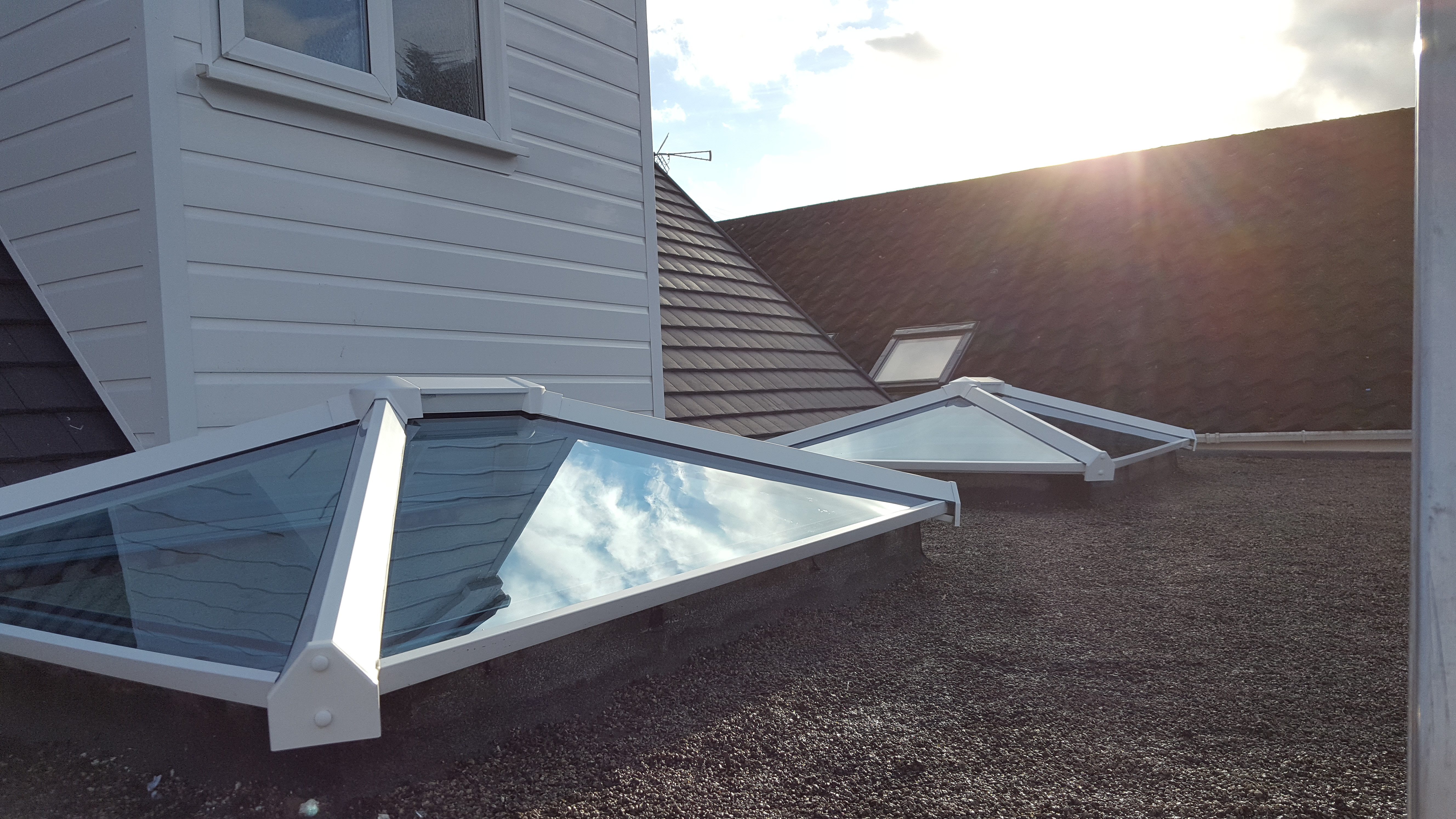 sky pods for Mr and Mrs Stocker, Burbage | Barwell Windows